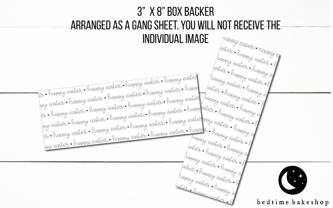 Printable 3x8 Cookie Box Packaging Background - Etsy