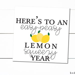 Printable 2" Square Cookie Tag Welcome Back Easy Peasy Lemon Squeezy ...