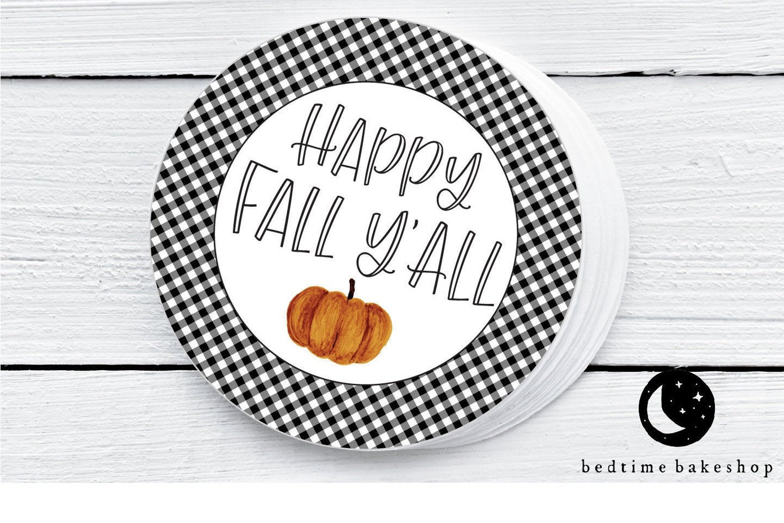Printable Happy Fall Y'all 2 Cookie Tags Fall | Etsy