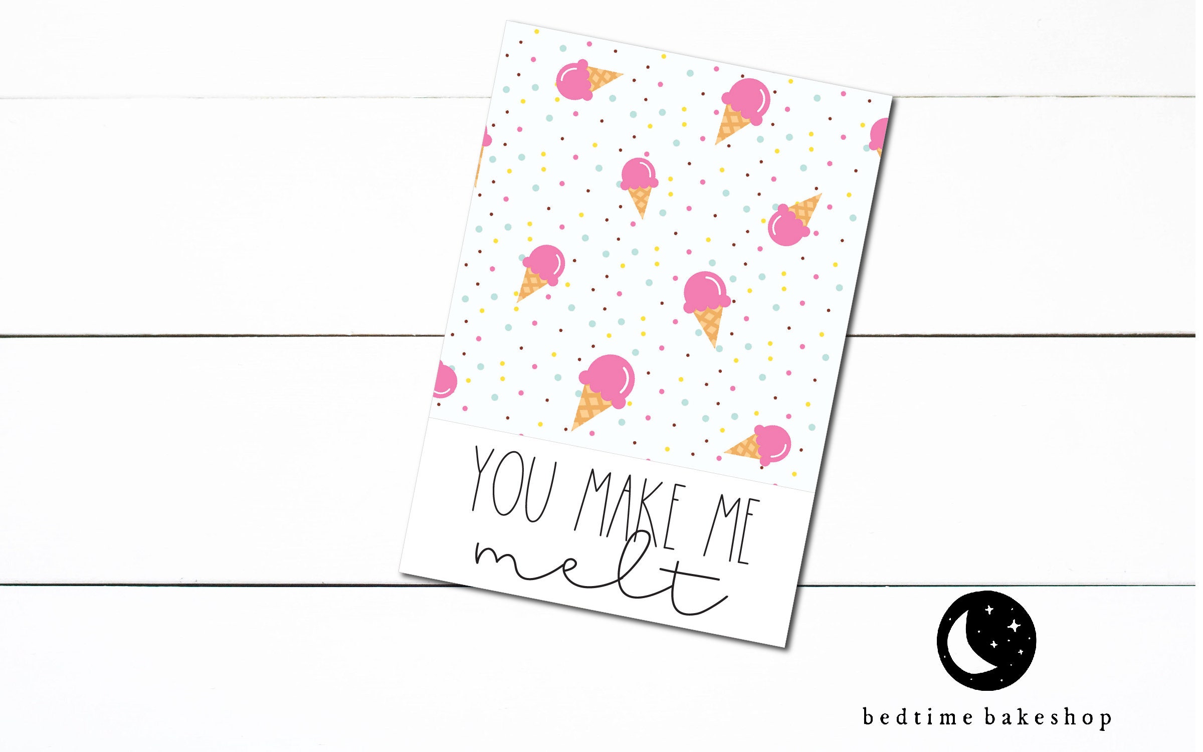 Printable Mini Cookie Card 3.5 X 5 Happy | Etsy