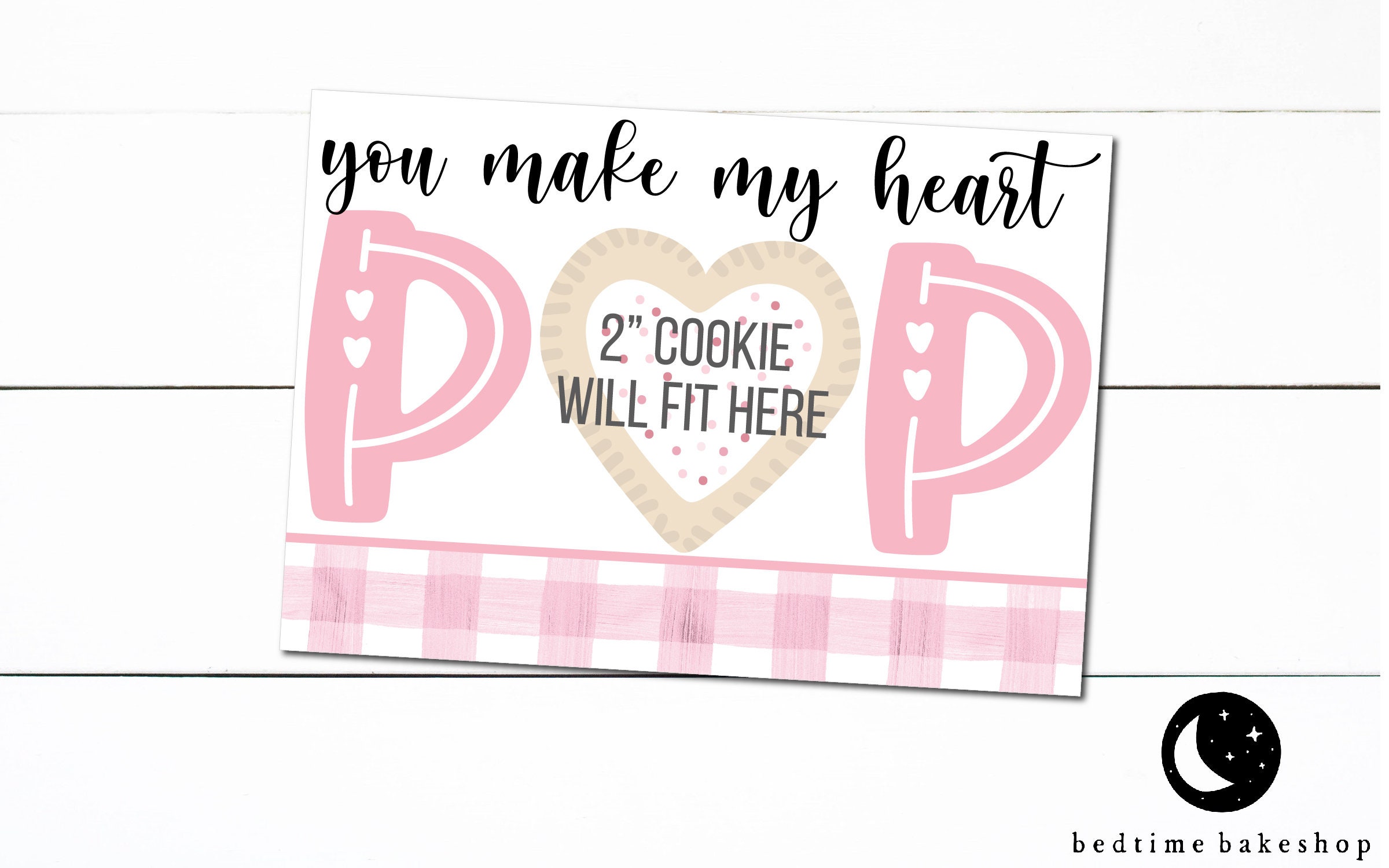 Printable Mini Cookie Card 3.5 X 5 Happy - Etsy