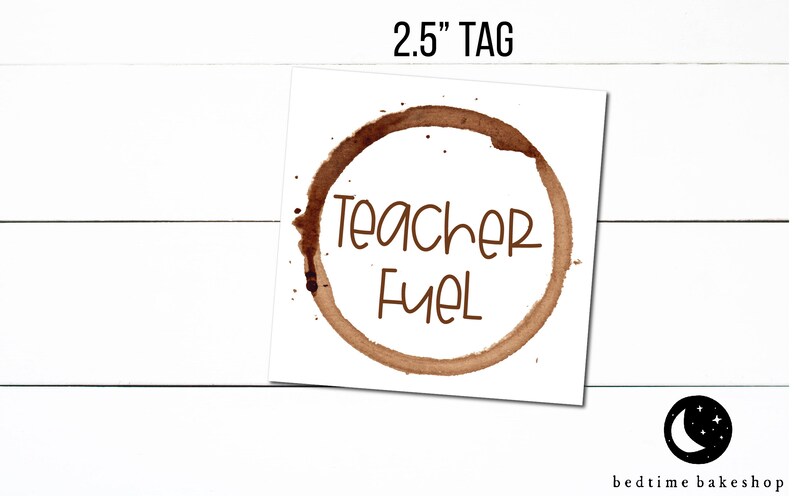 Printable Teacher Fuel Cookie Tag Teacher Appreciation - Etsy