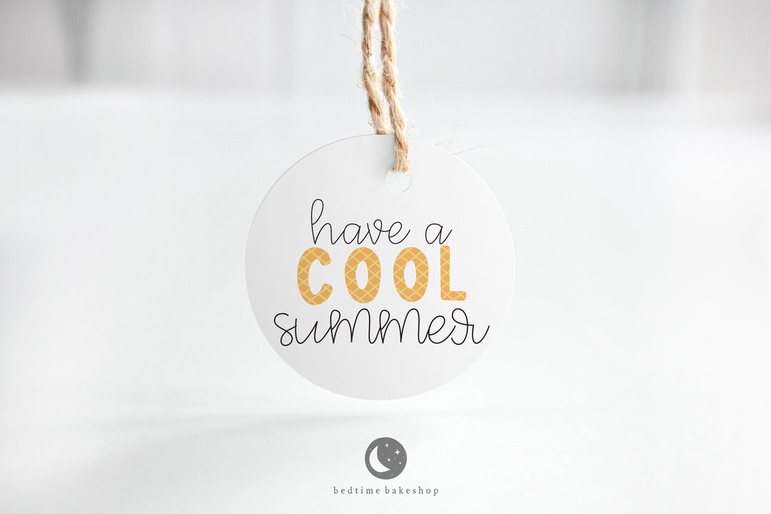 Printable Summer Cookie Tag Have a Cool Summer Colorful Popsicle ...