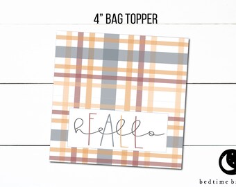 Fall Treat Bag Topper - Etsy