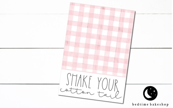 Printable Mini Cookie Card 3.5 X 5 Happy Easter - Etsy