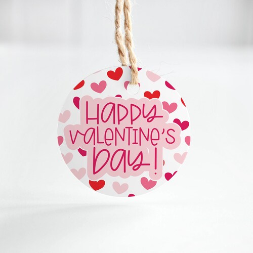 Printable Valentine's Day Cookie Tag Happy - Etsy