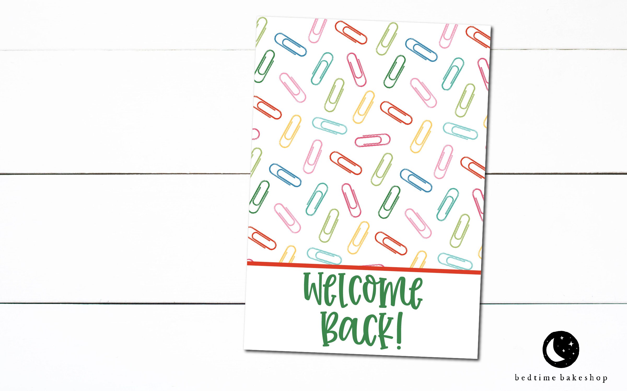 Printable Back to School Cookie Card Welcome Back Multi-colored ...