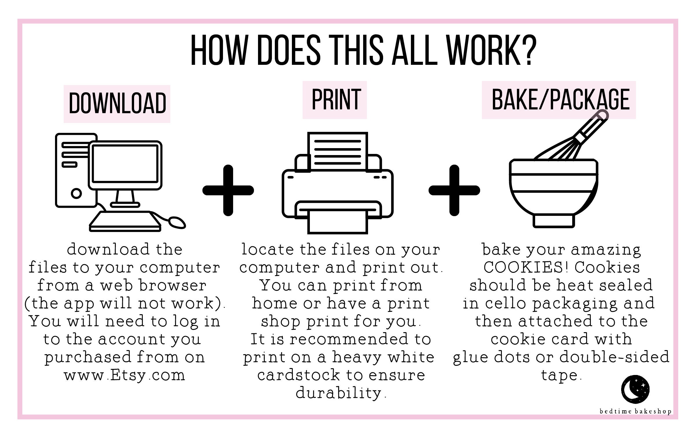 Printable Cookie Card 3.5 X 5 Easter Cookies - Etsy