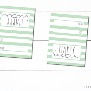 3" Happy Easter Treat Topper Printable Treat Bag Toppers- Easter Soft ...