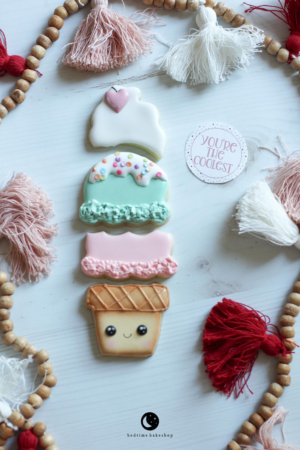 Printable Valentine's Day Cookie Tag - You're the Coolest Pastel Ice ...