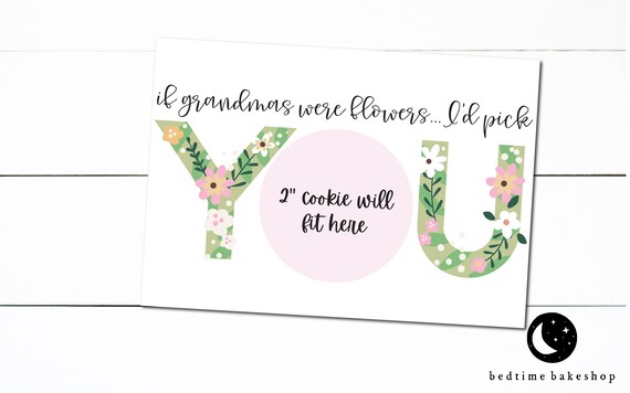 Printable Mini Cookie Card 3.5 X 5 Happy - Etsy