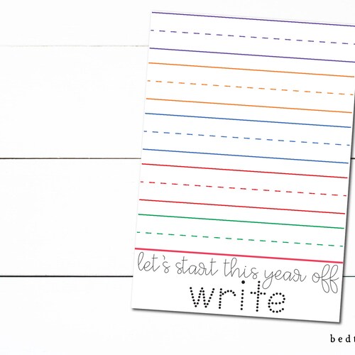 Printable Back to School Cookie Card Let's Start This Year - Etsy