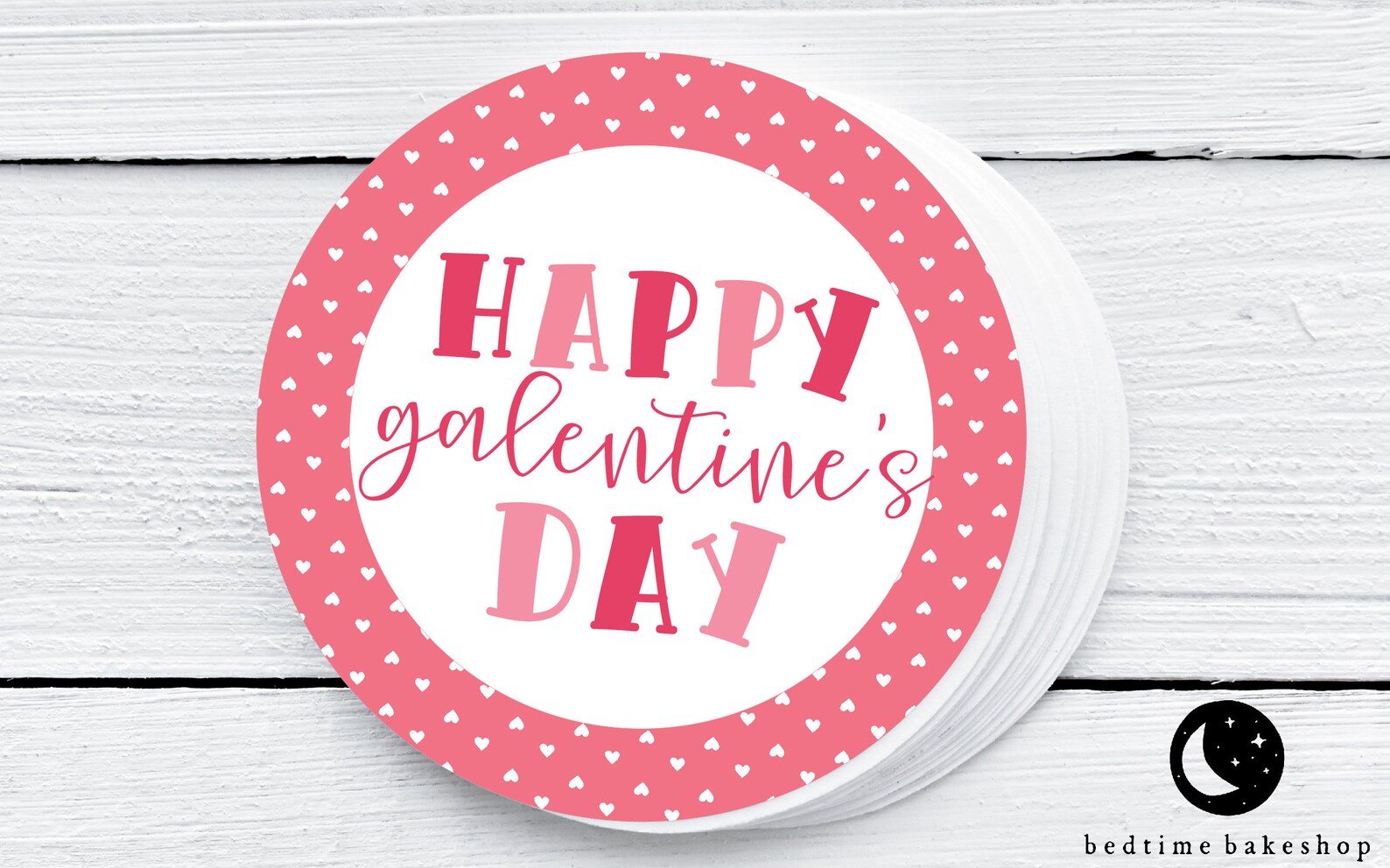 Printable Valentine's Day Cookie Tag Happy - Etsy