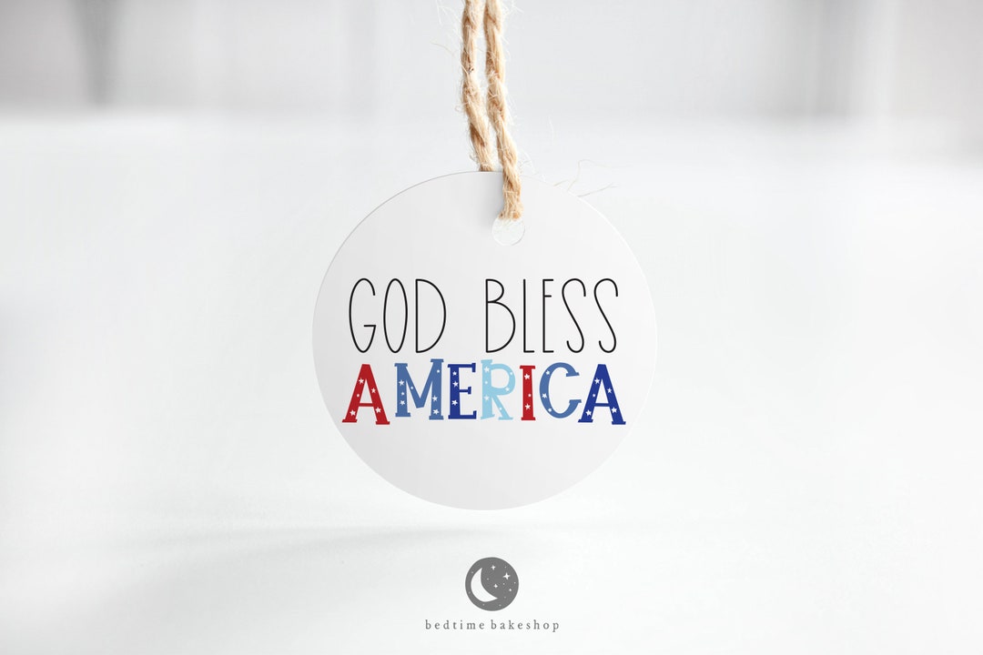 Printable Fourth of July Cookie Tag - 4th of July Cupcake Topper Tag ...