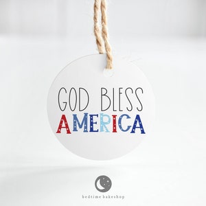 Printable Fourth of July Cookie Tag - 4th of July Cupcake Topper Tag ...