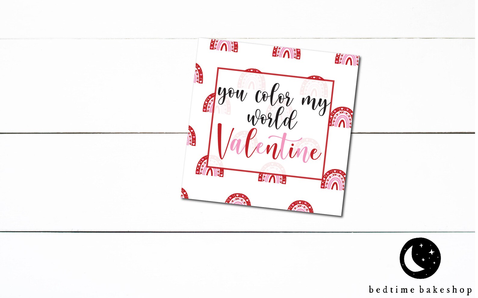 Printable Valentine's Day Cookie Tag Happy | Etsy