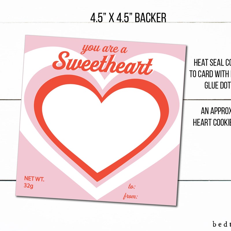 Sweetheart Cookie Label - Etsy