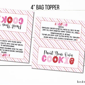 Printable 4 Happy Valentine's Day PYO Cookie Treat Bag Topper Printable ...