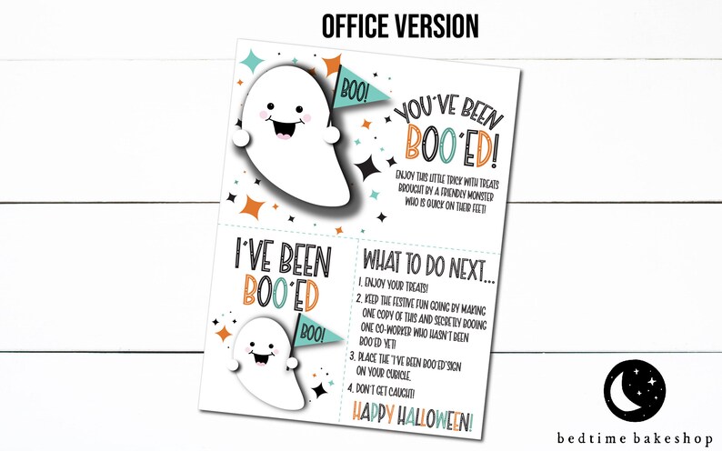 Printable OFFICE Version You've Been Boo'ed - Etsy