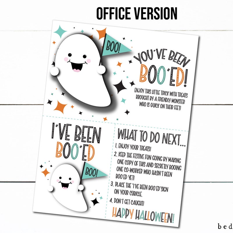 You've Been Booed Office - Etsy