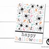 Printable Cookie Card Happy Halloween Pink Spiders 3.5 X 5 Mini Cookie ...