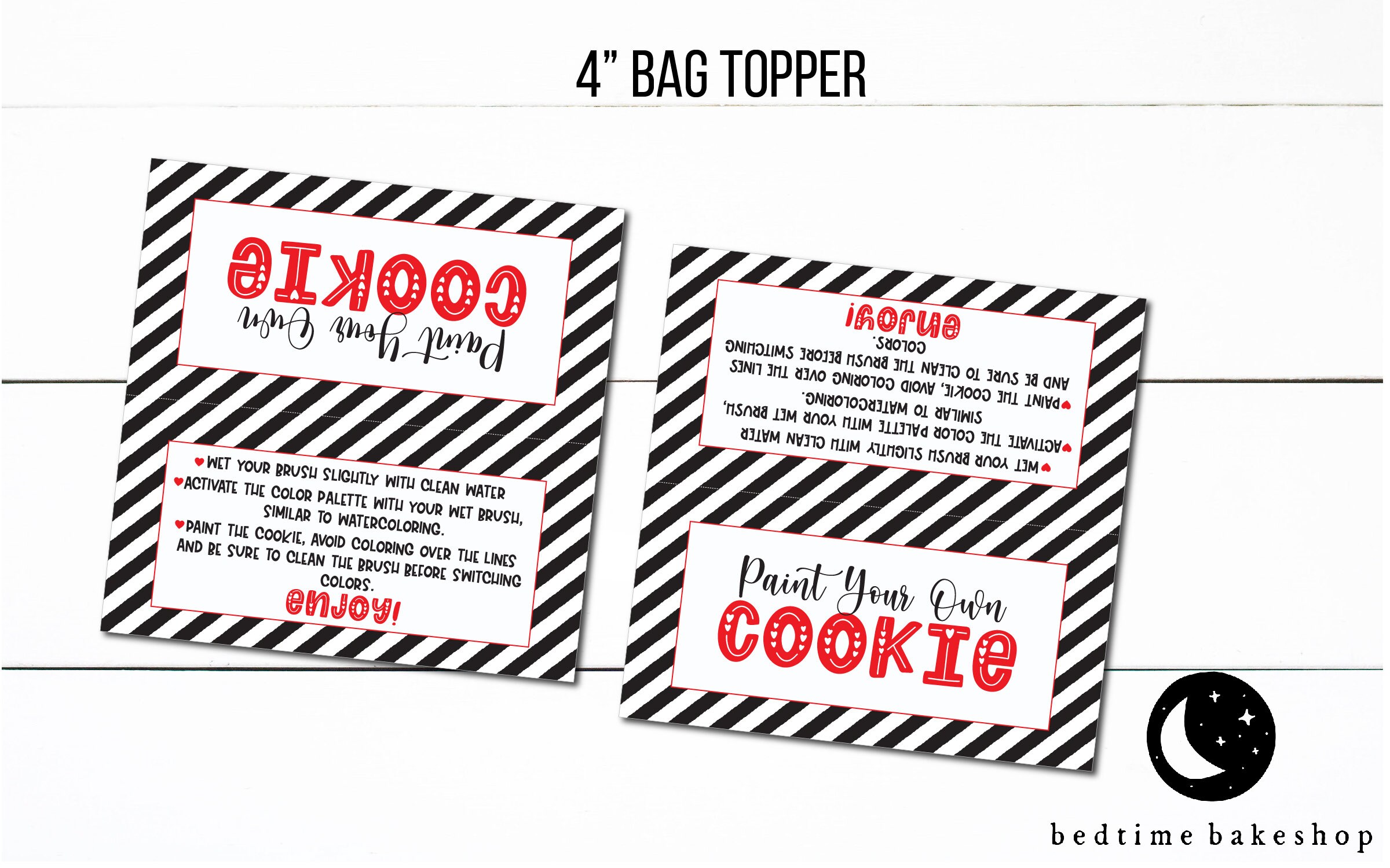 Printable 4 Happy Valentine's Day PYO Cookie Treat Bag Topper Printable ...
