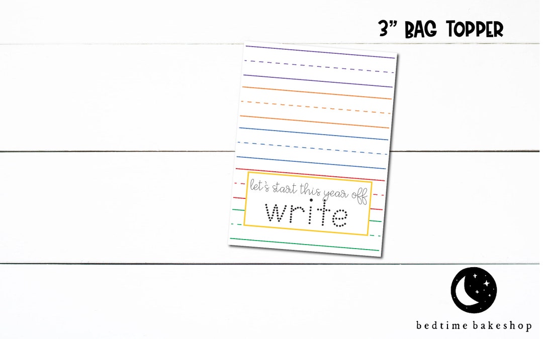 3" Let's Start This Year off Write Printable Back to School Pencil ...