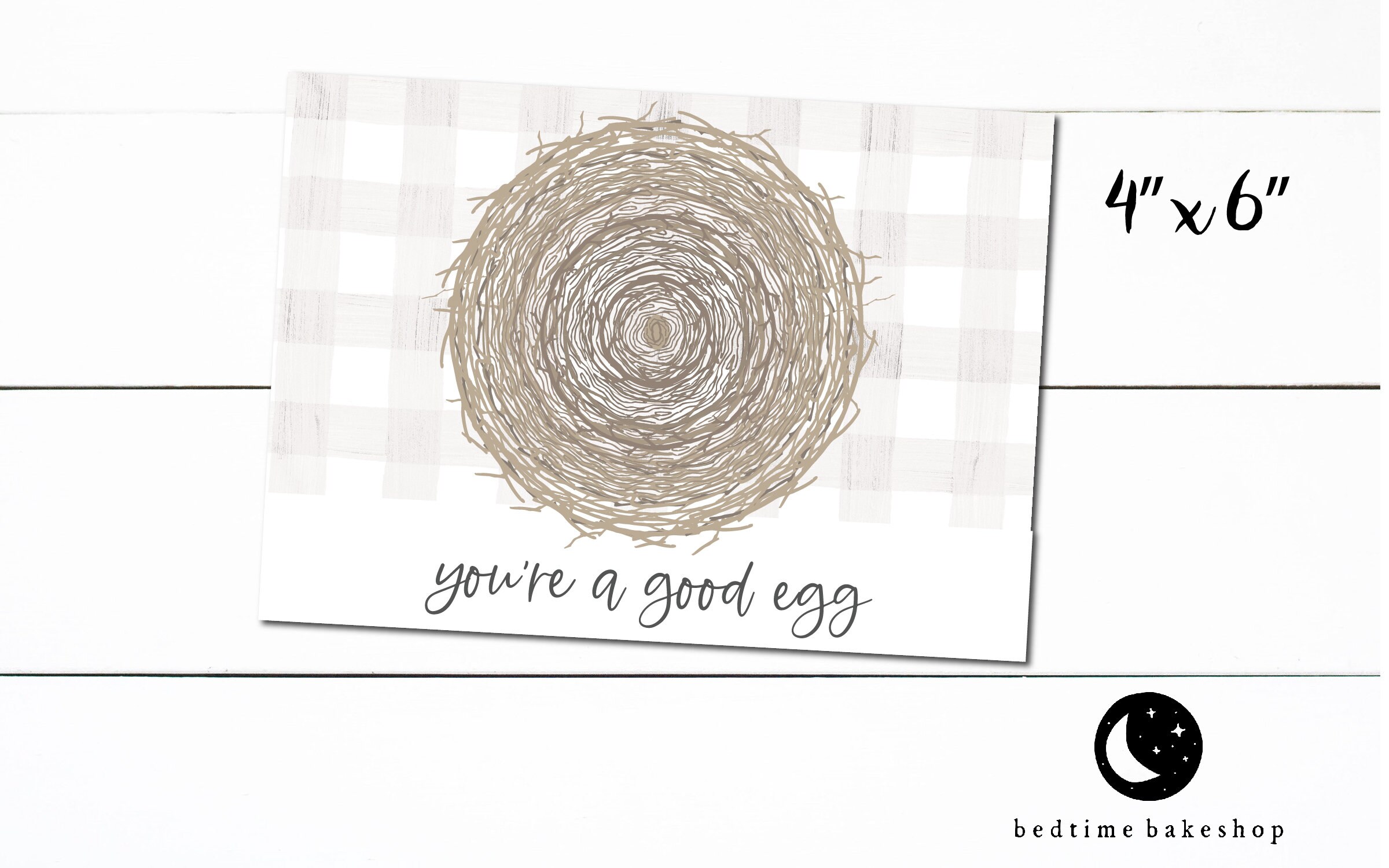 Printable Mini Cookie Card 4x 6 Happy Easter | Etsy