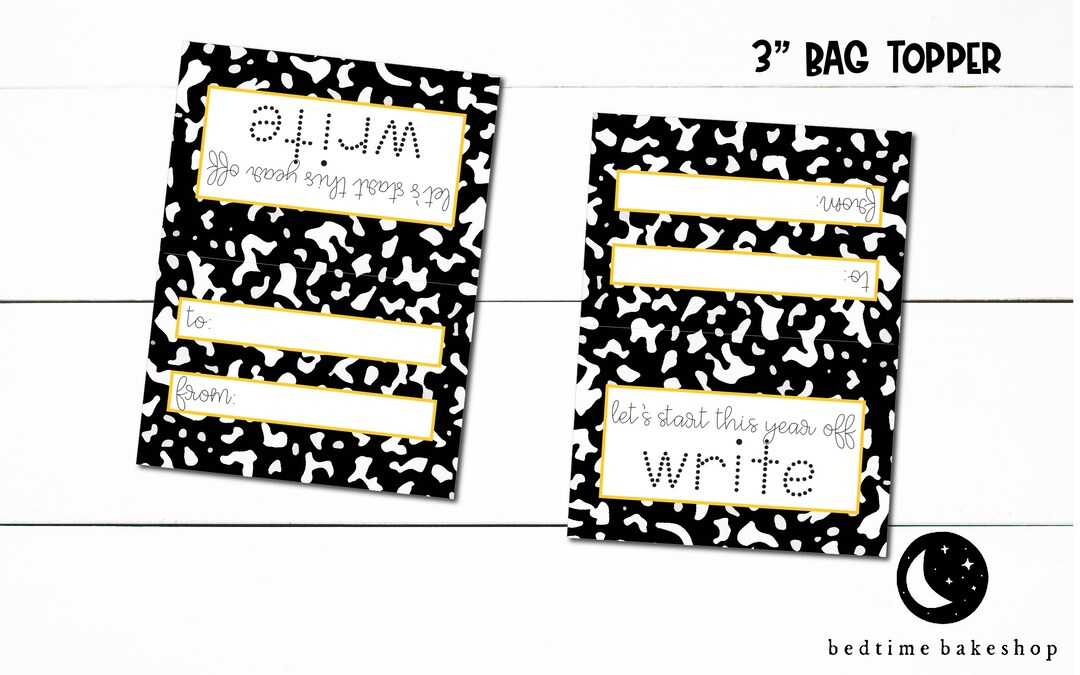 3" Let's Start This Year off Write Printable Back to School Pencil ...