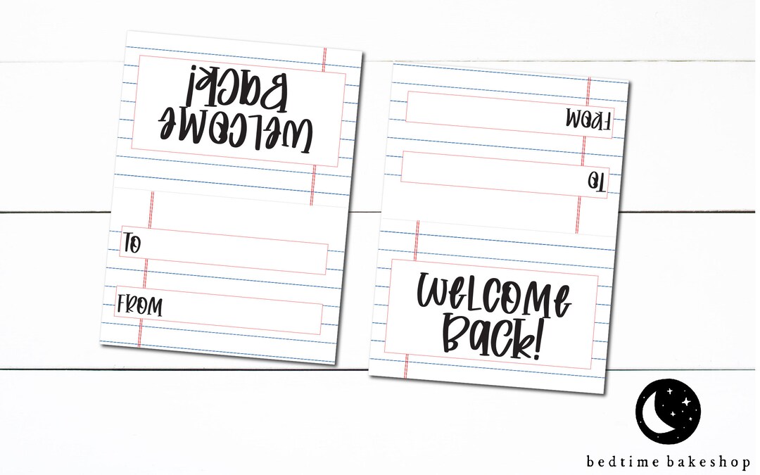 Welcome Back to School Treat Bag Toppers (digital Download) - Etsy