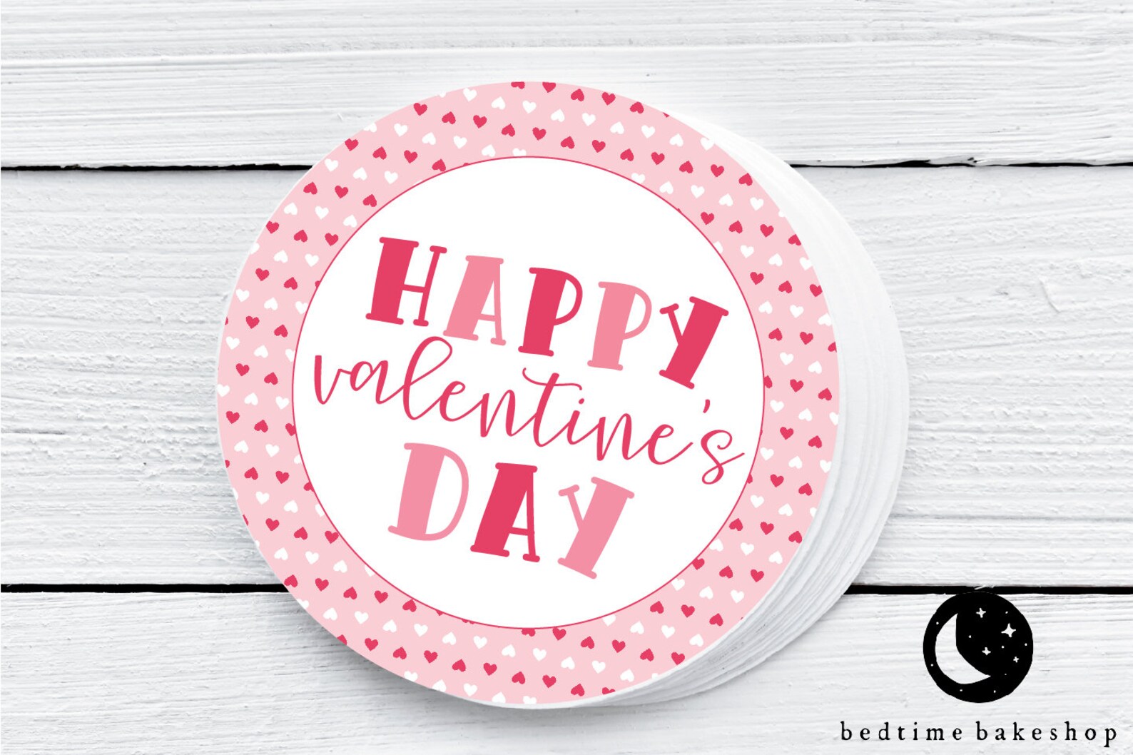 Printable Valentine's Day Cookie Tag Happy - Etsy