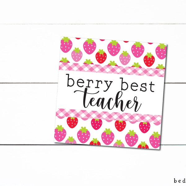 Strawberry Teacher Appreciation - Etsy