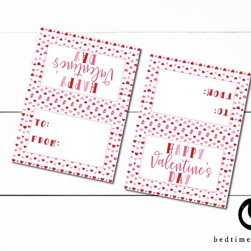 Happy Valentine's Day Treat Bag Toppers Valentines Treat - Etsy