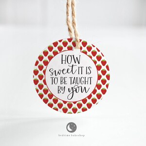 Printable Valentine's Day Cookie Tag - How Sweet It is to Be Taught by ...