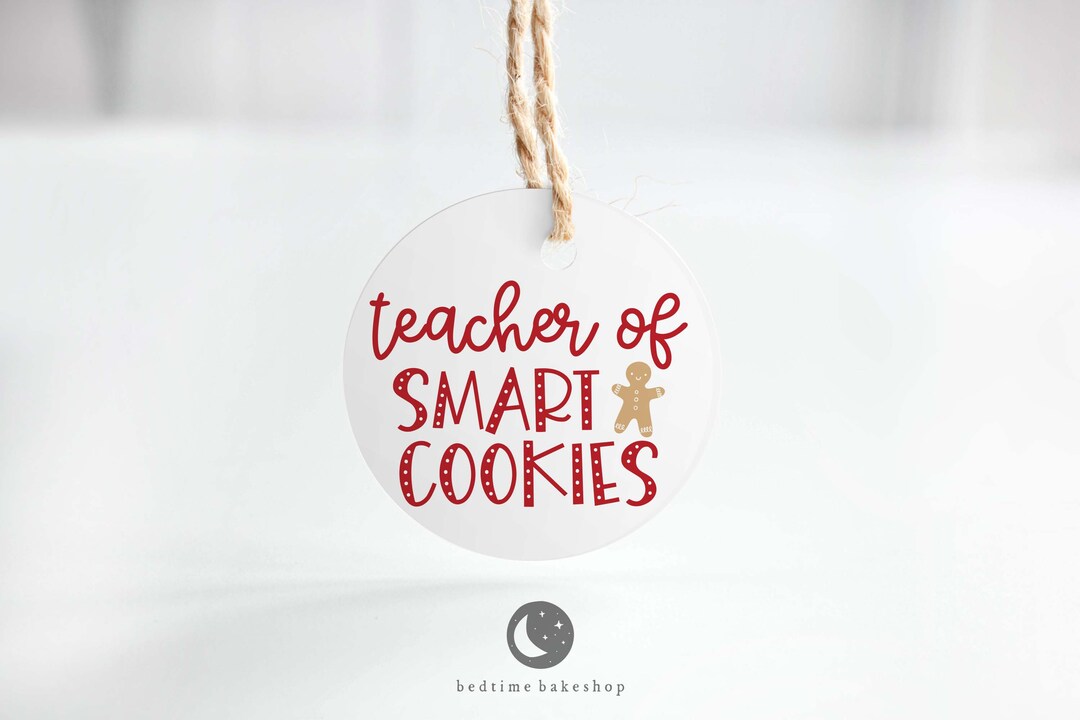 Printable 2" Christmas Cookie Tag - Teacher of Smart Cookies ...
