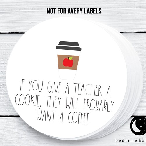 Printable Teacher Fuel Cookie Tag If You Give a Teacher a - Etsy