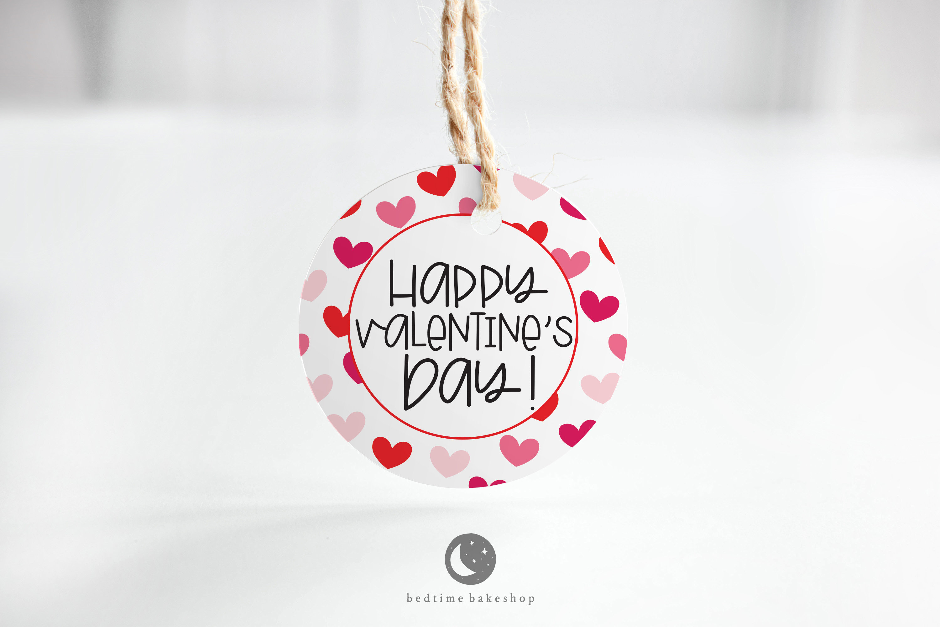 Printable Valentine's Day Cookie Tags Happy - Etsy