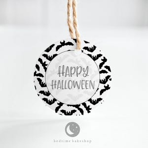 Printable Happy Halloween 2" Cookie Tags- Halloween Cupcake Toppers ...