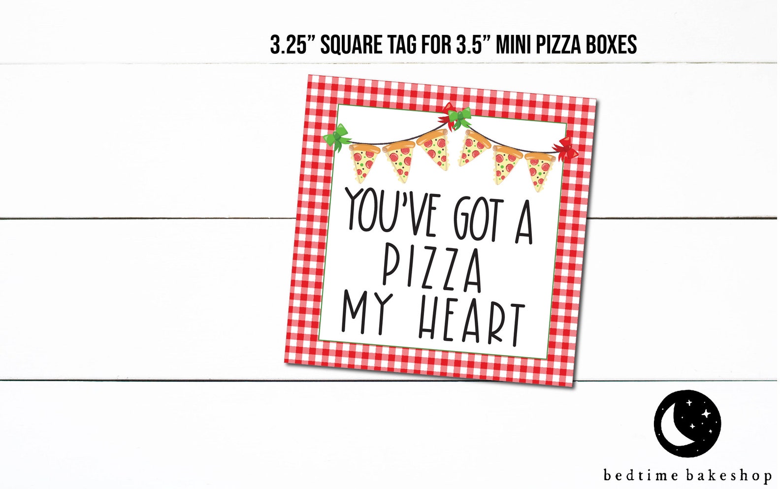 Printable 3.25 Square Mini Pizza Box Label You've | Etsy