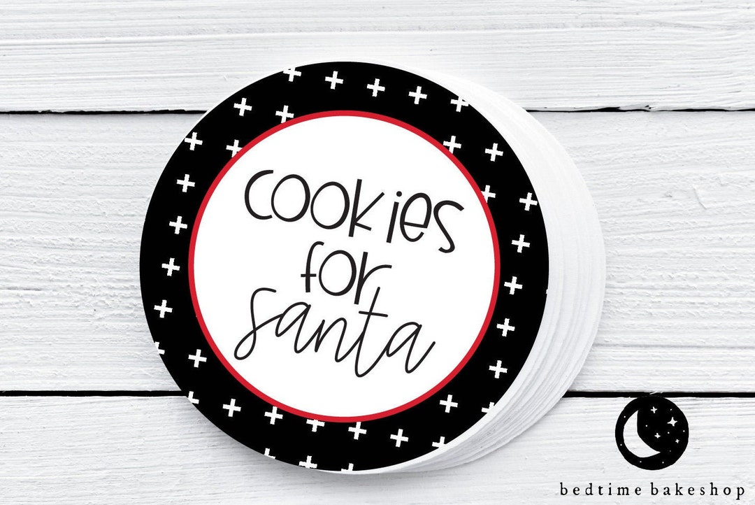 Printable Christmas Cookie Tag Merry Christmas Cookies for Santa Tag ...