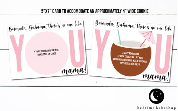 Printable Mini Cookie Card 5x7 Happy | Etsy