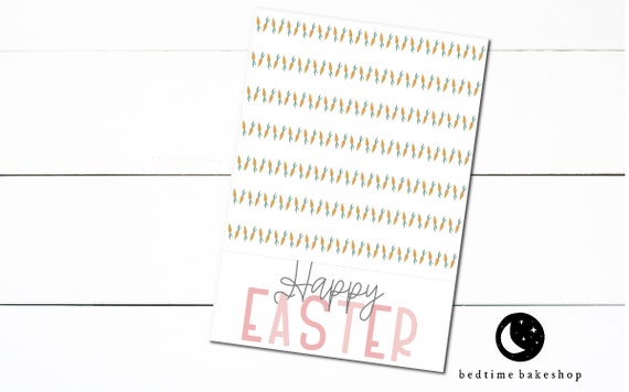 Printable Mini Cookie Card 3.5 X 5 Happy Easter - Etsy