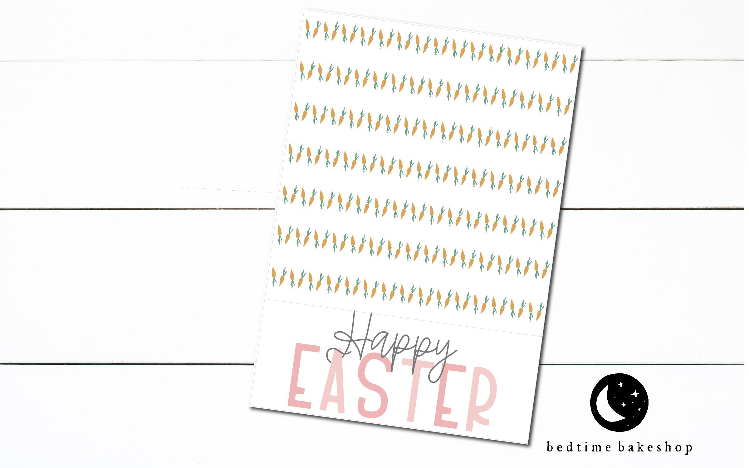 Printable Mini Cookie Card 3.5 X 5 Happy Easter | Etsy