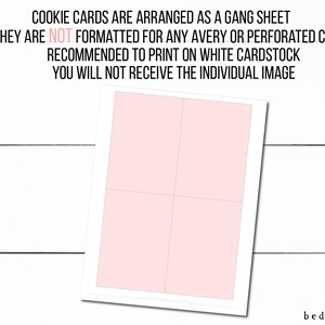 Printable Mini Cookie Card 3.5 X 5 Happy - Etsy