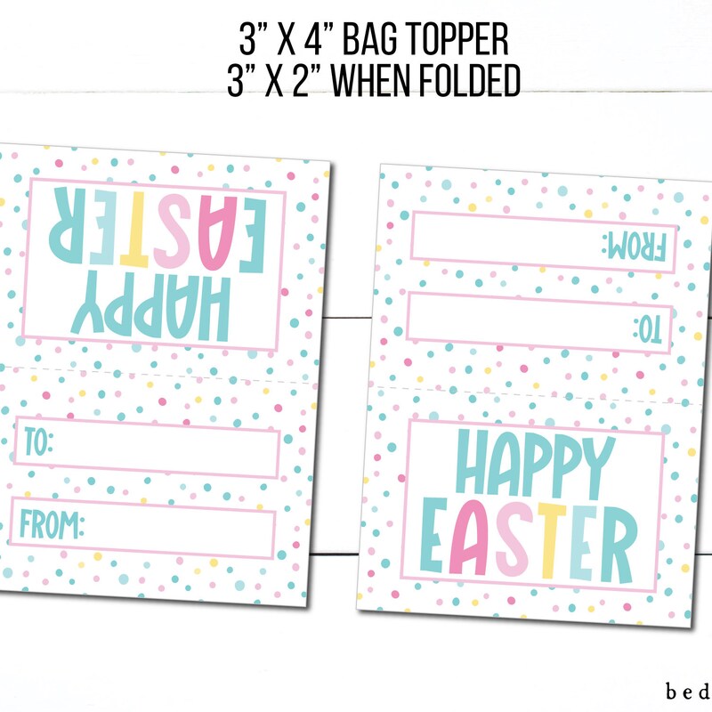 Easter Bag Toppers - Etsy