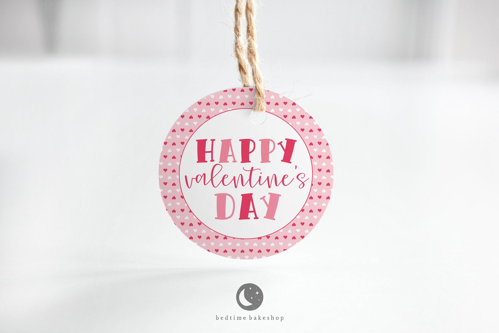 Printable Valentine's Day Cookie Tag Happy - Etsy