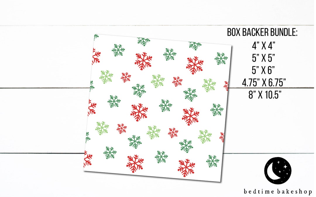 Printable Bundle of Box Backers Cookie Box Packaging Background ...