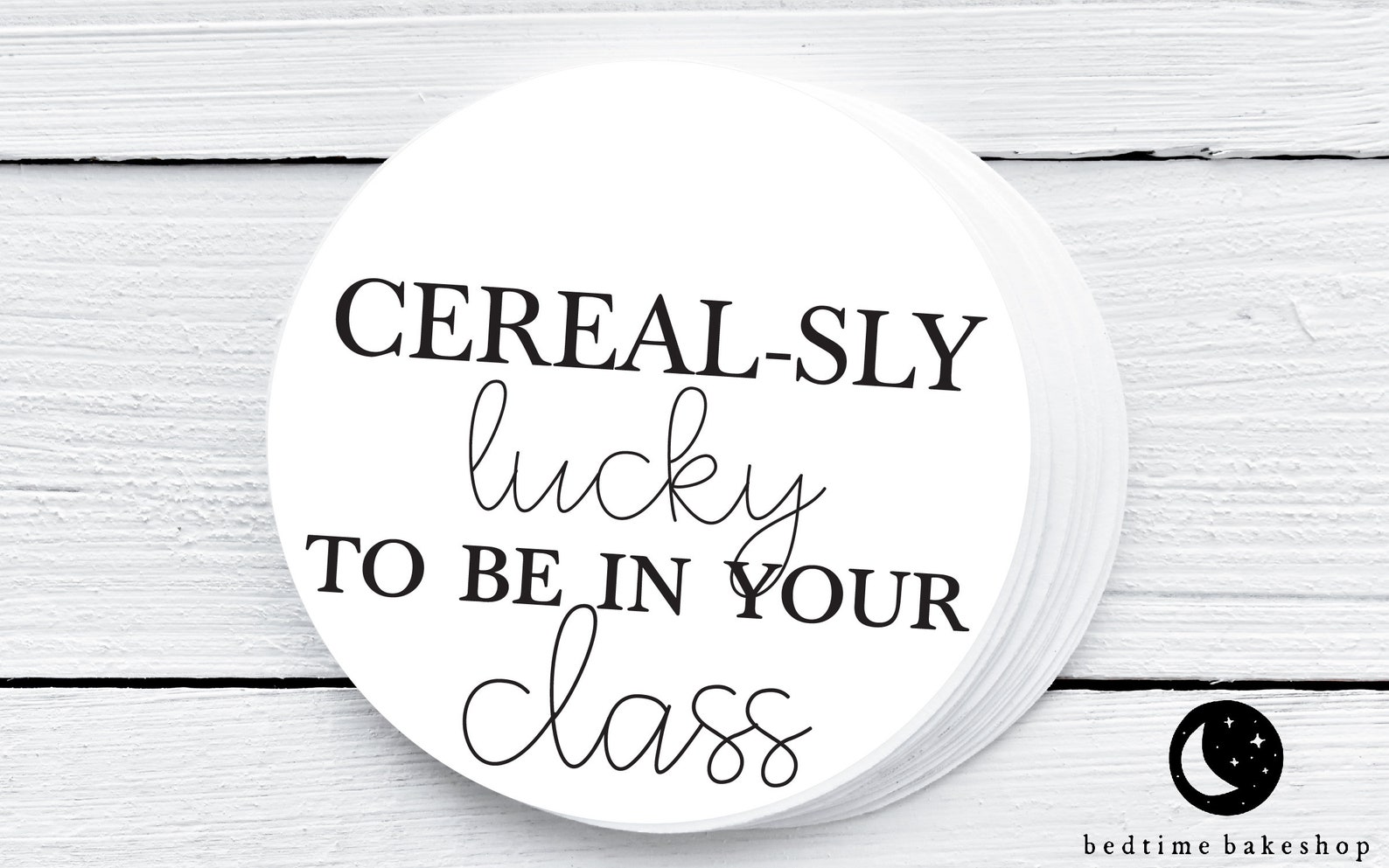 Printable 2 Cookie Tag Cerealsly Lucky to Be in Your - Etsy