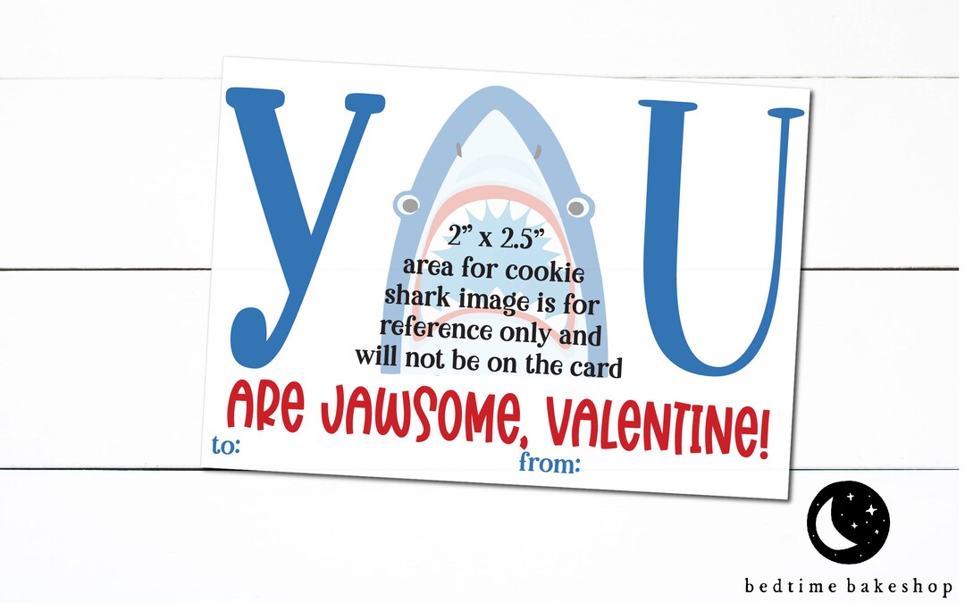 Printable Mini Cookie Card - 3.5" X 5" Happy Valentine's Day You Are ...
