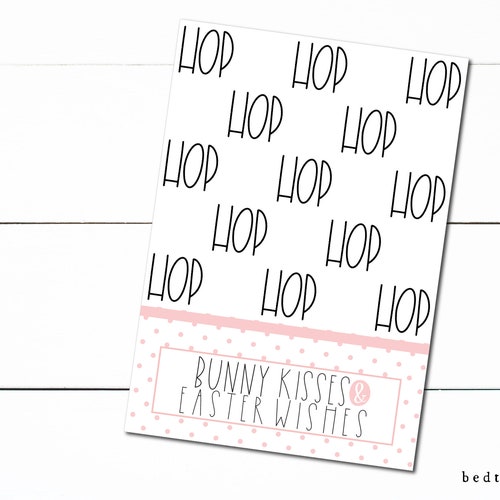 Printable Mini Cookie Card 5 X 7 Happy Easter - Etsy